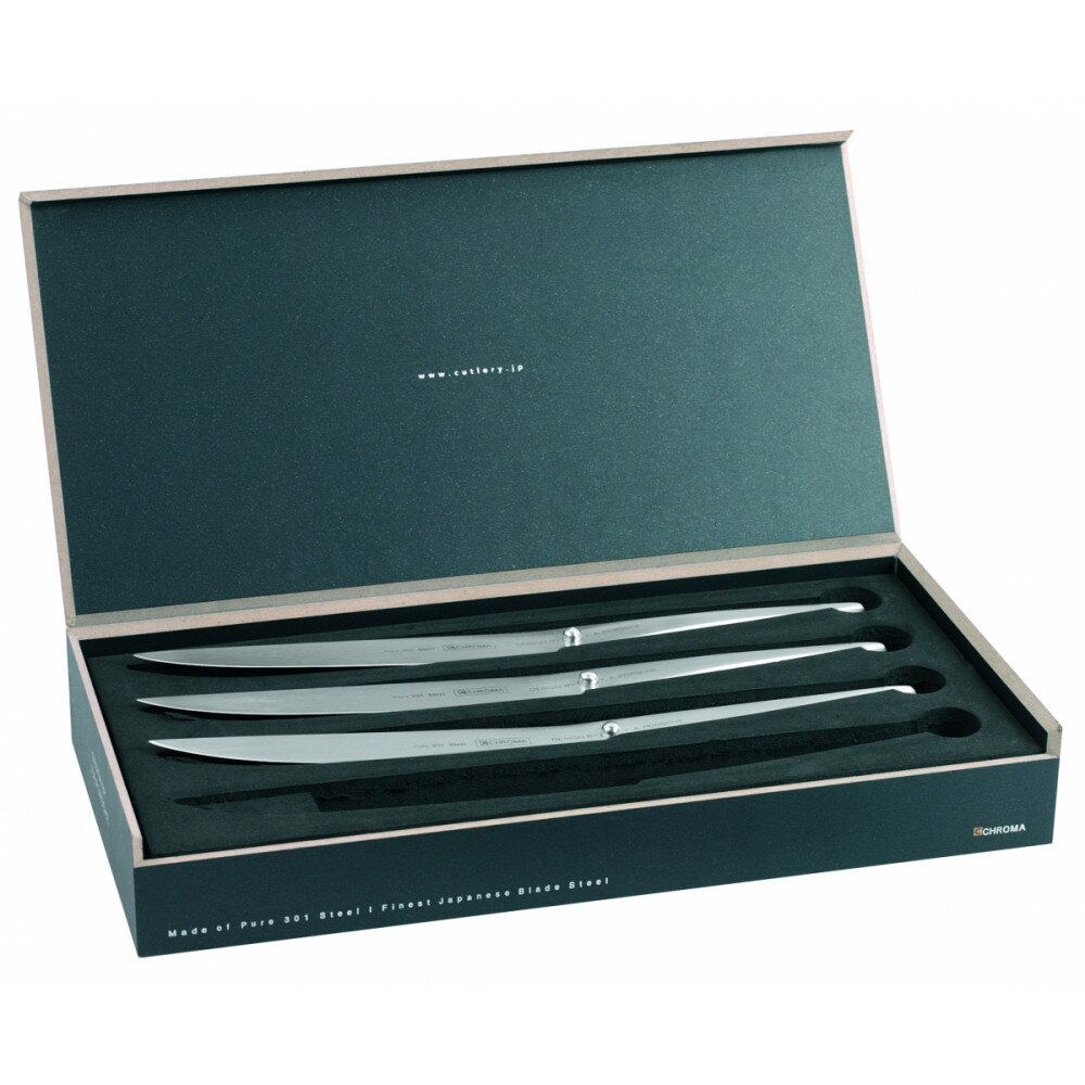 Set 4 cutite pentru friptura Type 301, CHROMA P-16, inox 18/10 - eMAG.ro