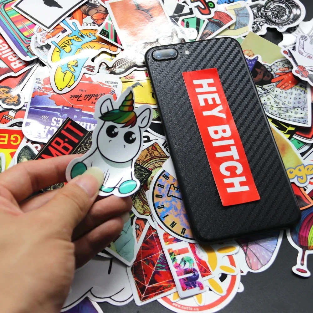 Set Stickere 100 bucati Waterproof "Random" - eMAG.ro