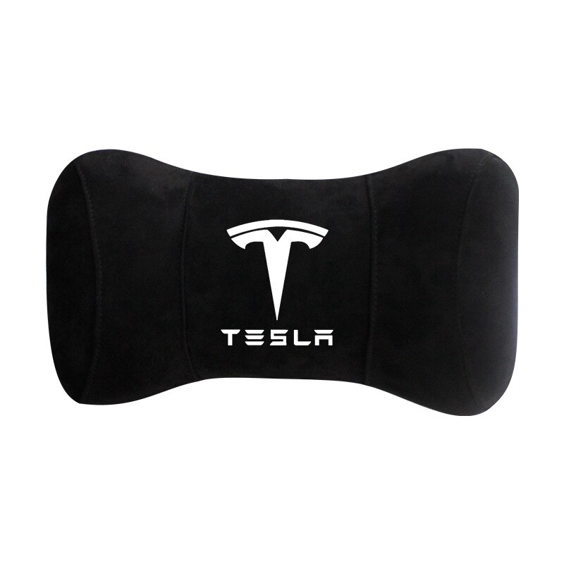 Perna auto, tetiera, Tesla, 19x32 cm, Negru - eMAG.ro