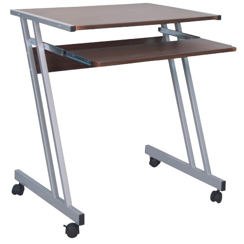 Birou B233 cu Roti, Nuc inchis, L 73 x I 48 x H 73 cm - eMAG.ro