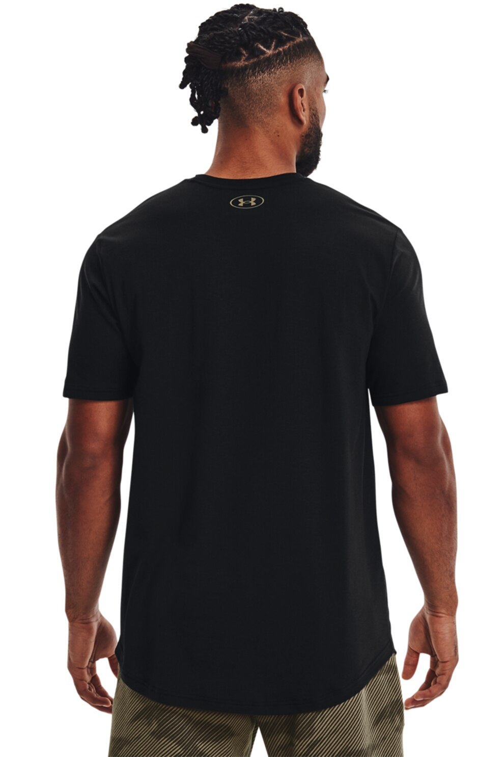 Under Armour, Tricou pentru fitness Project Rock Outworked, Negru, M ...