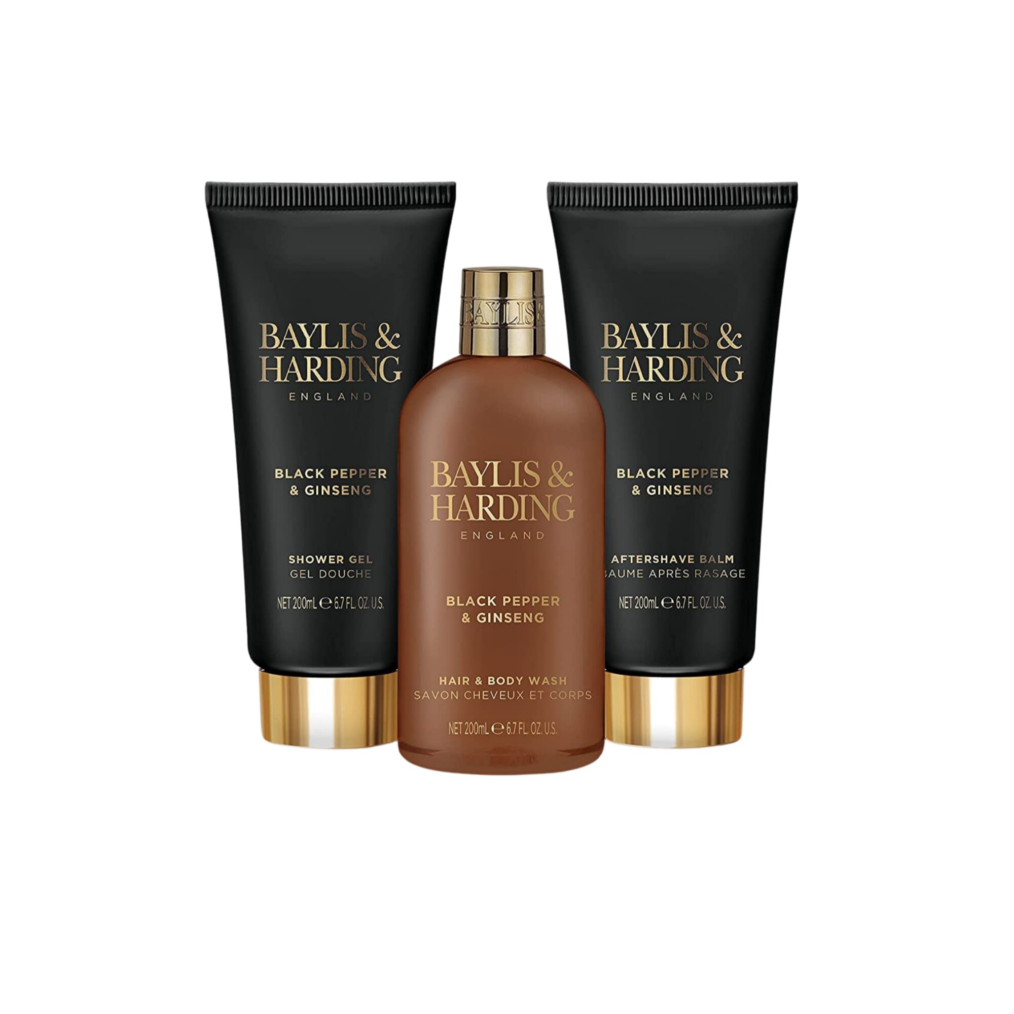 Set Barbatesc 4 Piese Baylis & Harding, 1 x Gel Corp Si Par 300 ml, 1 x ...