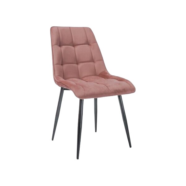 Scaun Chic Velvet Mat Roz Antic, tapitat cu catifea mata, l50 x A43 x ...