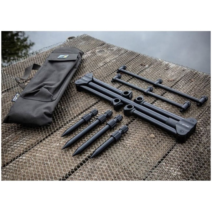 Rod Pod Solar Tackle 3 posturi Ground Pod 4 inch - 6 inch A1 Aluminium ...
