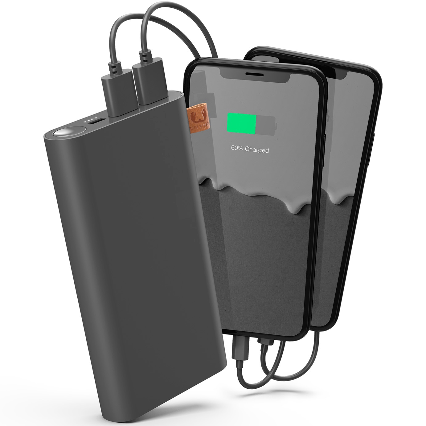 Acumulator extern Fresh'n Rebel, cu conexiune USB-C, 18000 mAh, Gri ...