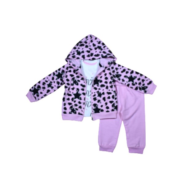 Compleu bebe fete, Hippil Baby, multicolor, 6 luni - eMAG.ro