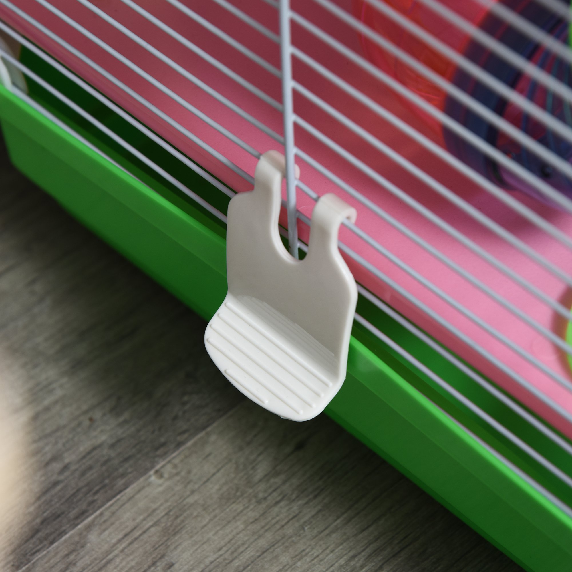 Cusca pentru rozatoare mici, PawHut, 5 niveluri, 46x30x58 cm, Verde/Alb ...