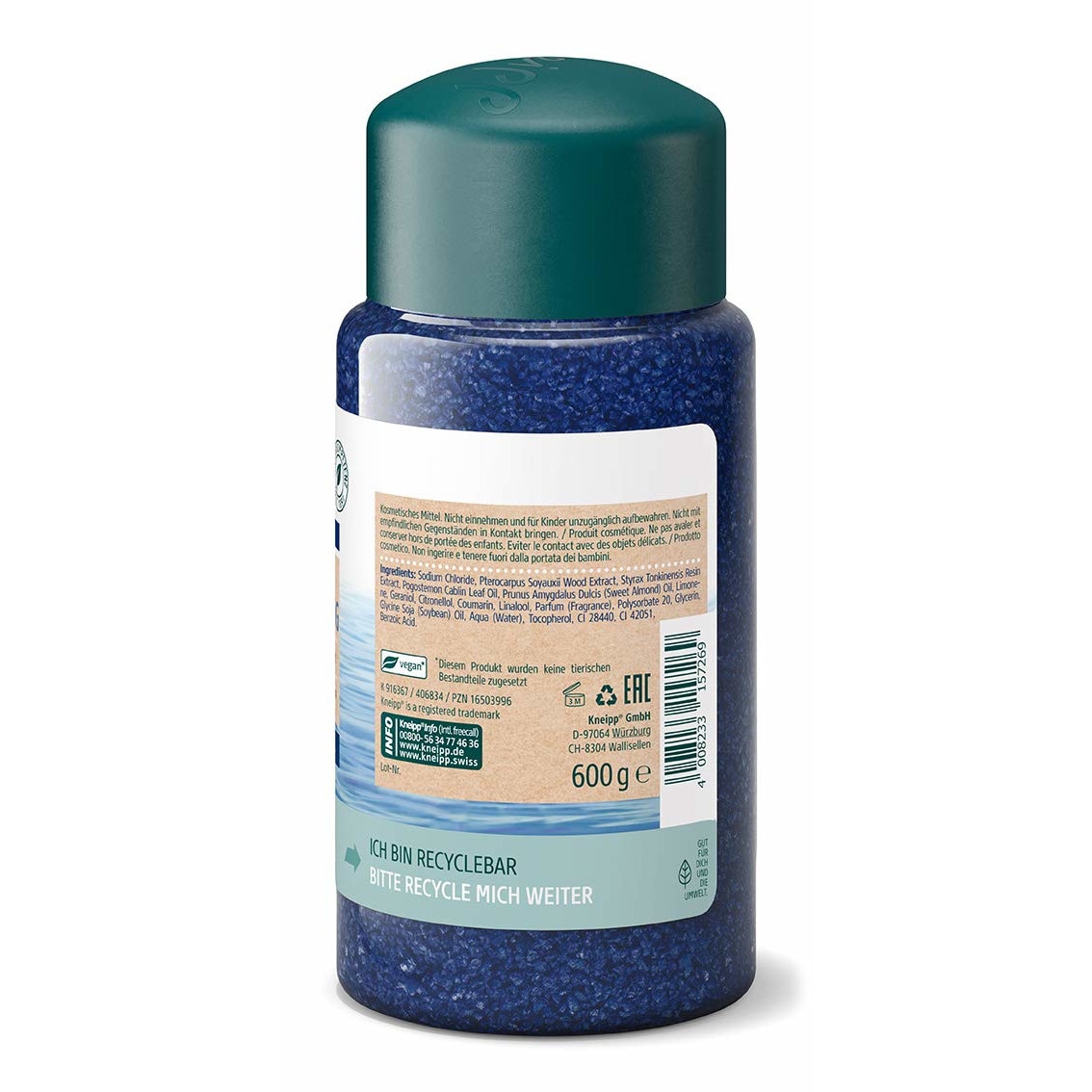 Sare de baie, relaxare profunda, Kneipp Tiefenentspannung, 600 g - eMAG.ro