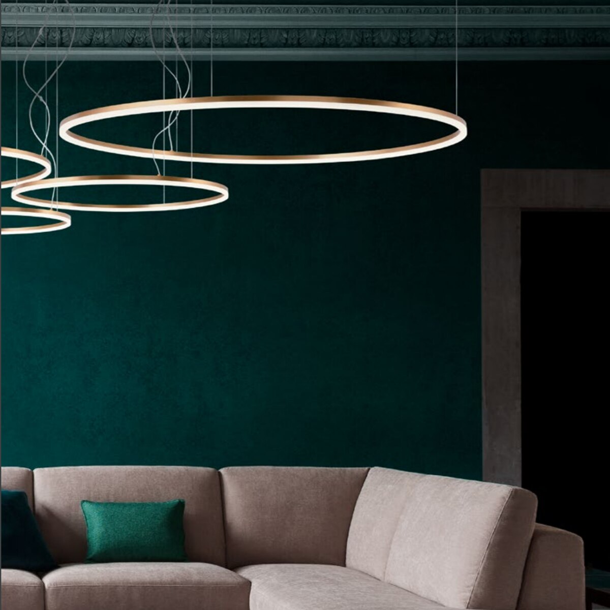 Lustra Interior ORBIT - Art.01-1954, Redo, LED, 42W + 55W + 66W - eMAG.ro