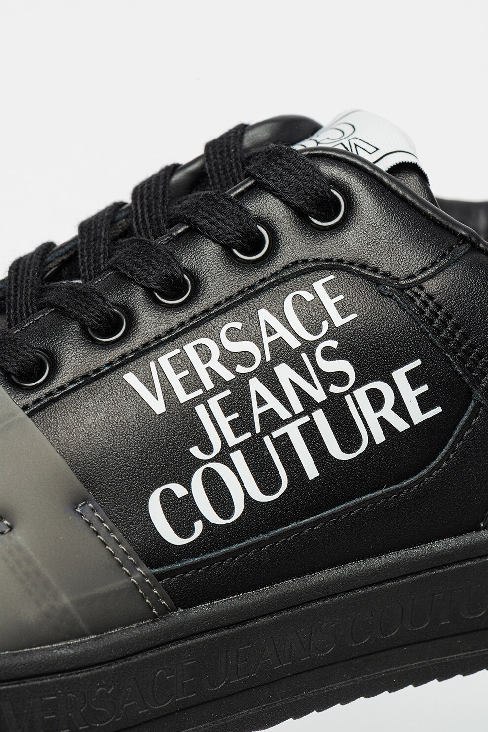 Versace Jeans Couture, Pantofi sport din piele si piele ecologica ...