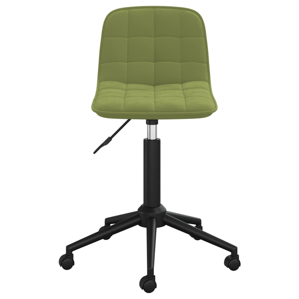 Scaun de birou pivotant, ergonomic, verde deschis, catifea,42,5 x 45 x ...