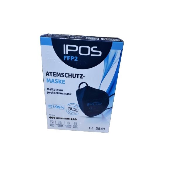 Set 10 buc Masca Protectie 5 Straturi FFP2, Albastru, Ipos - eMAG.ro