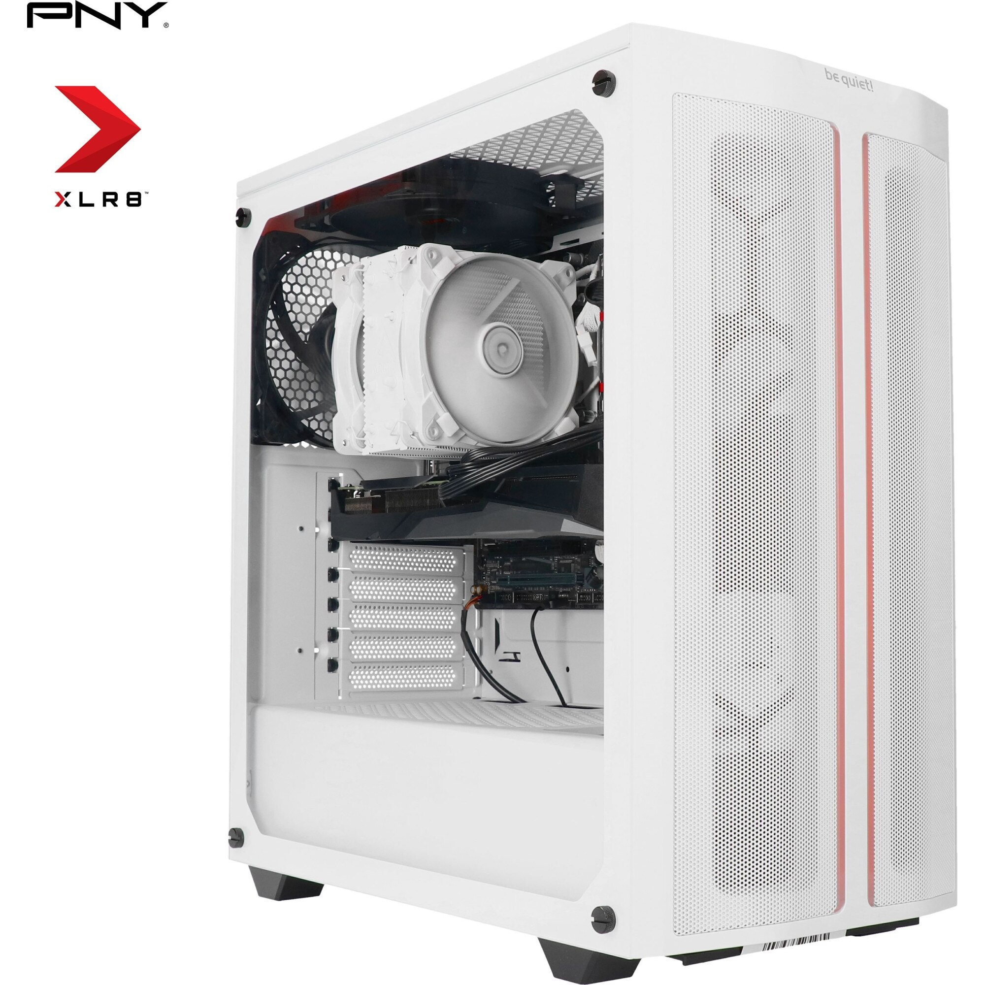 Desktop PC Game X Powered By PNY G500 White, Ryzen 5 5600X, 32 GB, RTX ...
