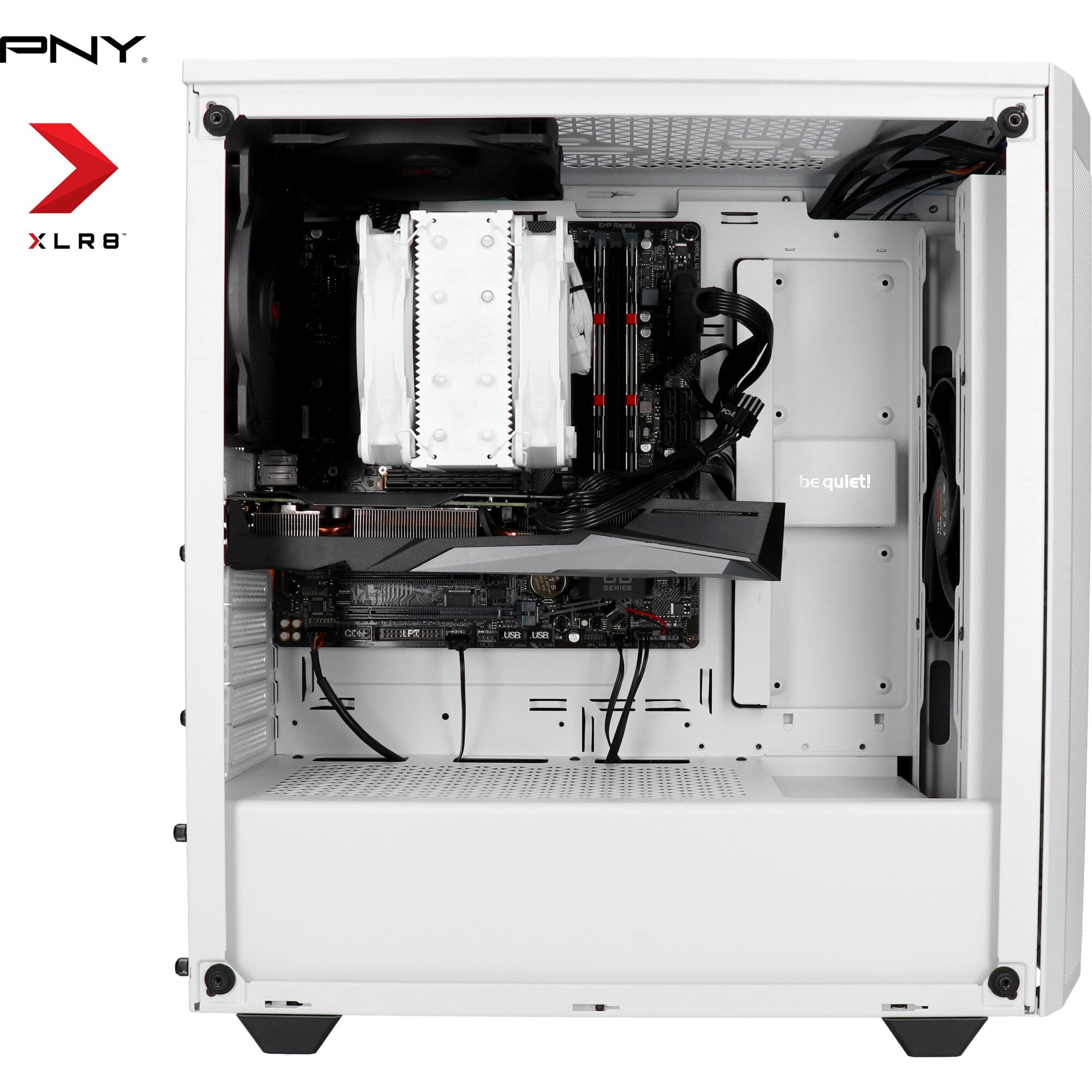 Desktop PC Game X Powered By PNY G500 White, Core i5-11400F, 32 GB, RTX ...