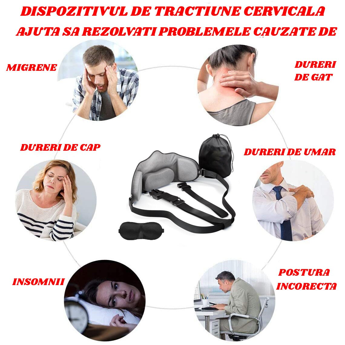 Hamac pentru cap, asigura relaxare musculara cervicala si ameliorarea ...