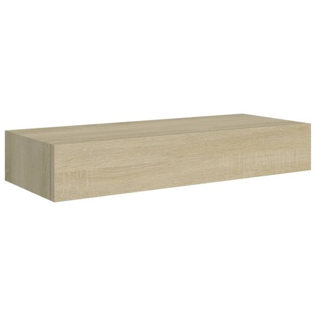 Raft suspendat cu sertar, Zakito Europe, MDF, 60x23,5x10 cm, Bej - eMAG.ro