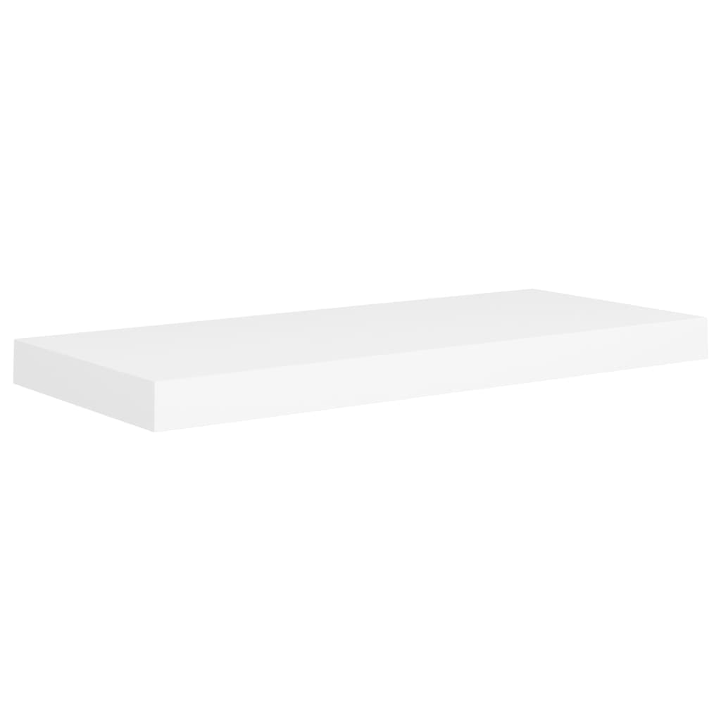 Set rafturi de perete suspendate vidaXL, 2 buc., alb, 60x23,5x3,8 cm ...
