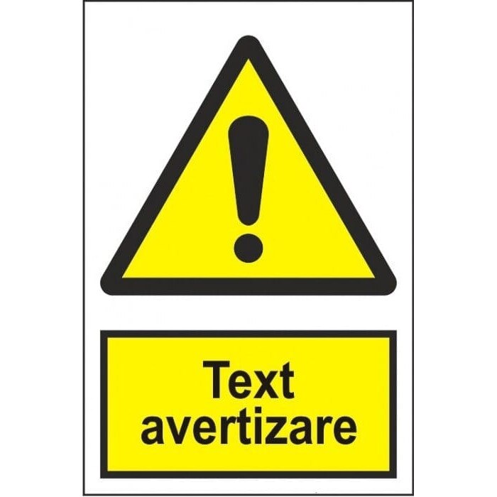 Indicator Autocolant Text avertizare, dimensiune 148 x 210mm - eMAG.ro