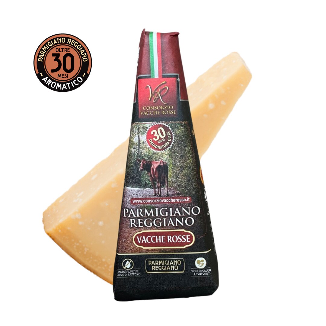 Parmigiano Reggiano Red Cow Parmezán sajt, 30 hónap érlelésű, 250 g ...