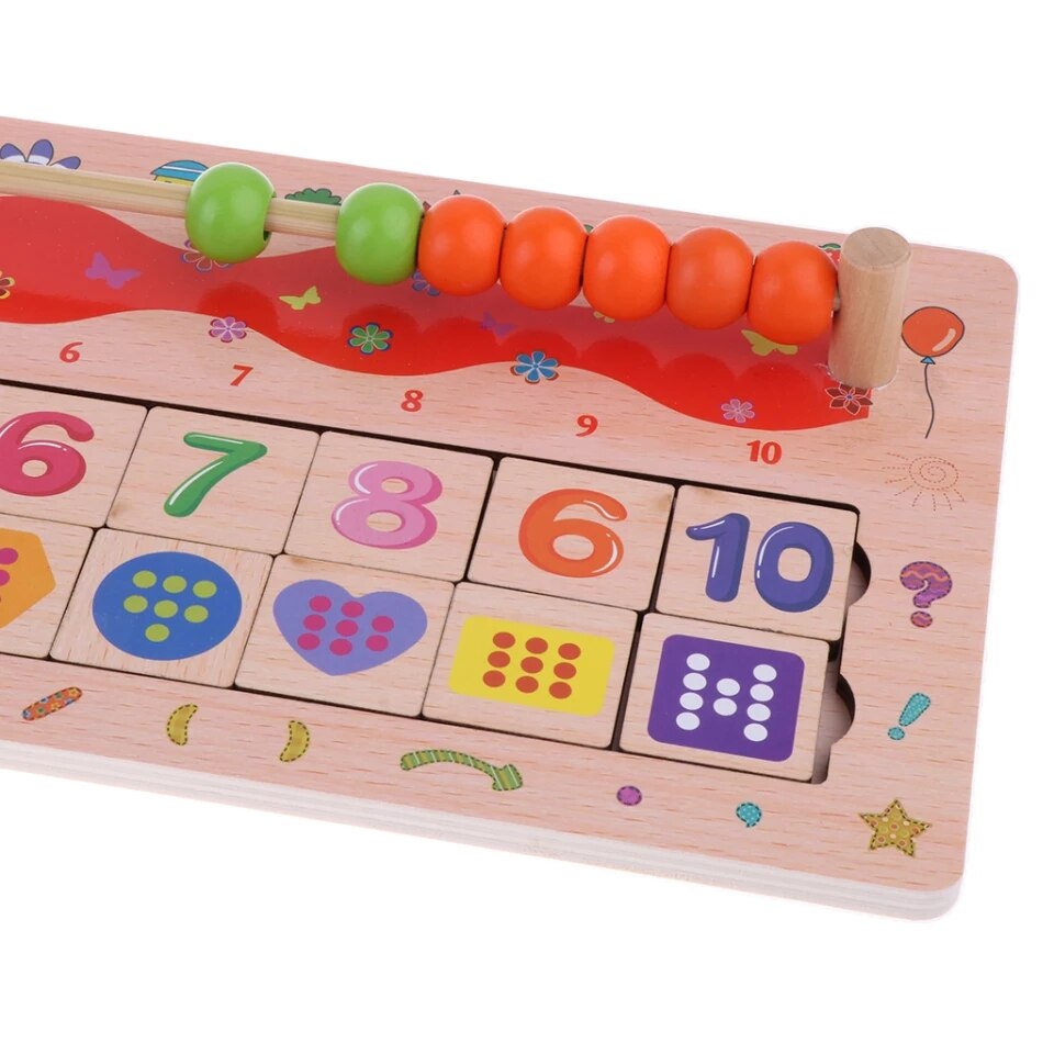 Joc Matematic cu cifre si forme geometrice 5 in 1, multicolor - eMAG.ro