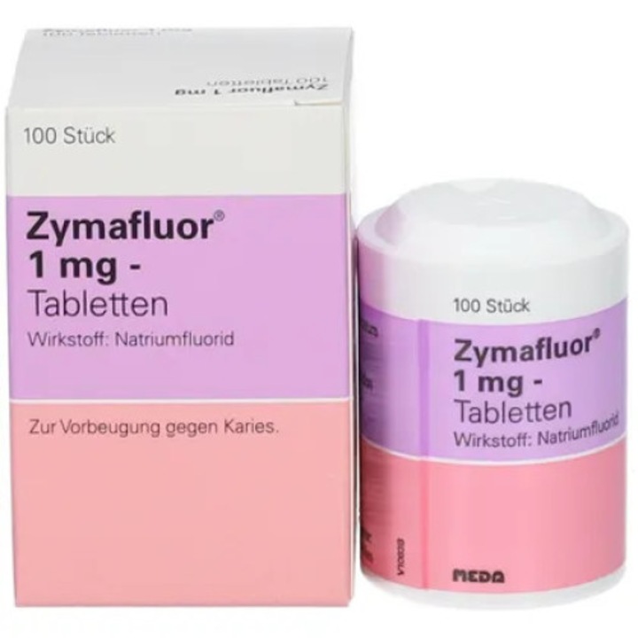 Zymafluor, Meda, 1 mg, 100 Tablete, Intareste smaltul dintilor si ...