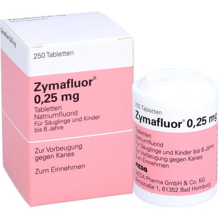 Zymafluor, Meda, 0.25 mg, 250 Tablete, Intareste smaltul dintilor si ...