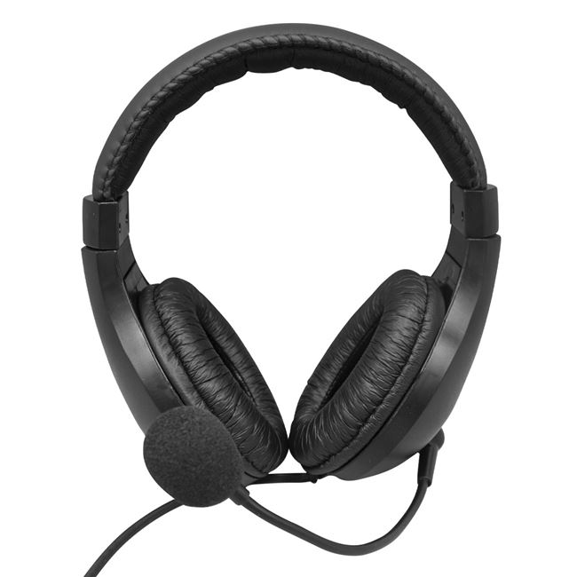 Casti audio cu fir, microfon pliabil reglabil, lungime cablu 2m - eMAG.ro