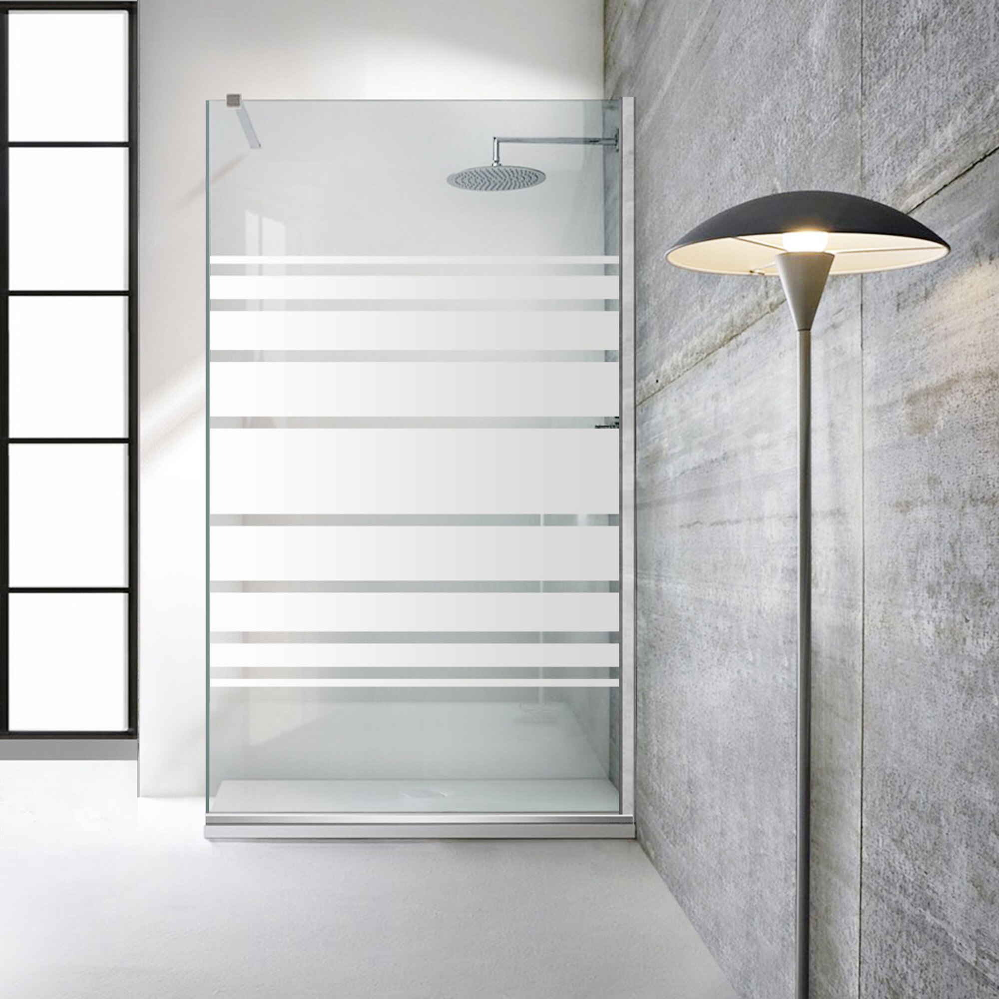 Paravan dus walk-in Aqua Roy® Inox, model Multiline incolor, feronerie ...