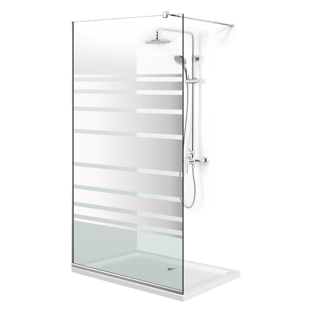 Paravan dus walk-in Aqua Roy® Inox, model Multiline incolor, feronerie ...