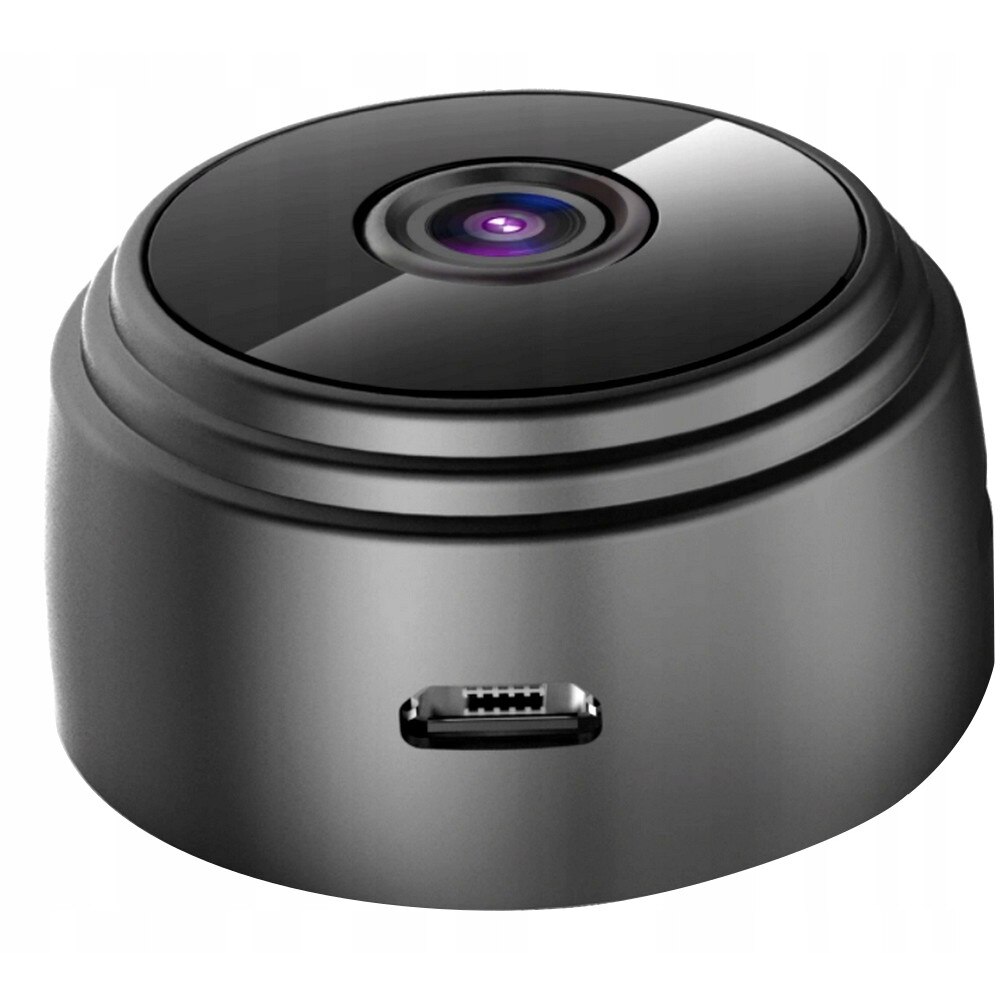 Mini camera spionaj, WiFi, HD, Microfon integrat, Negru - eMAG.ro