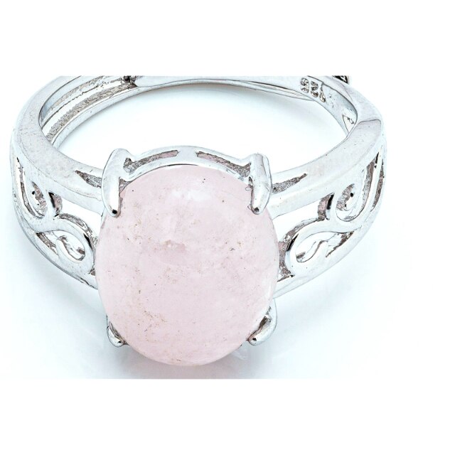 Inel Cuart roz, otel inoxidabil, reglabil - eMAG.ro