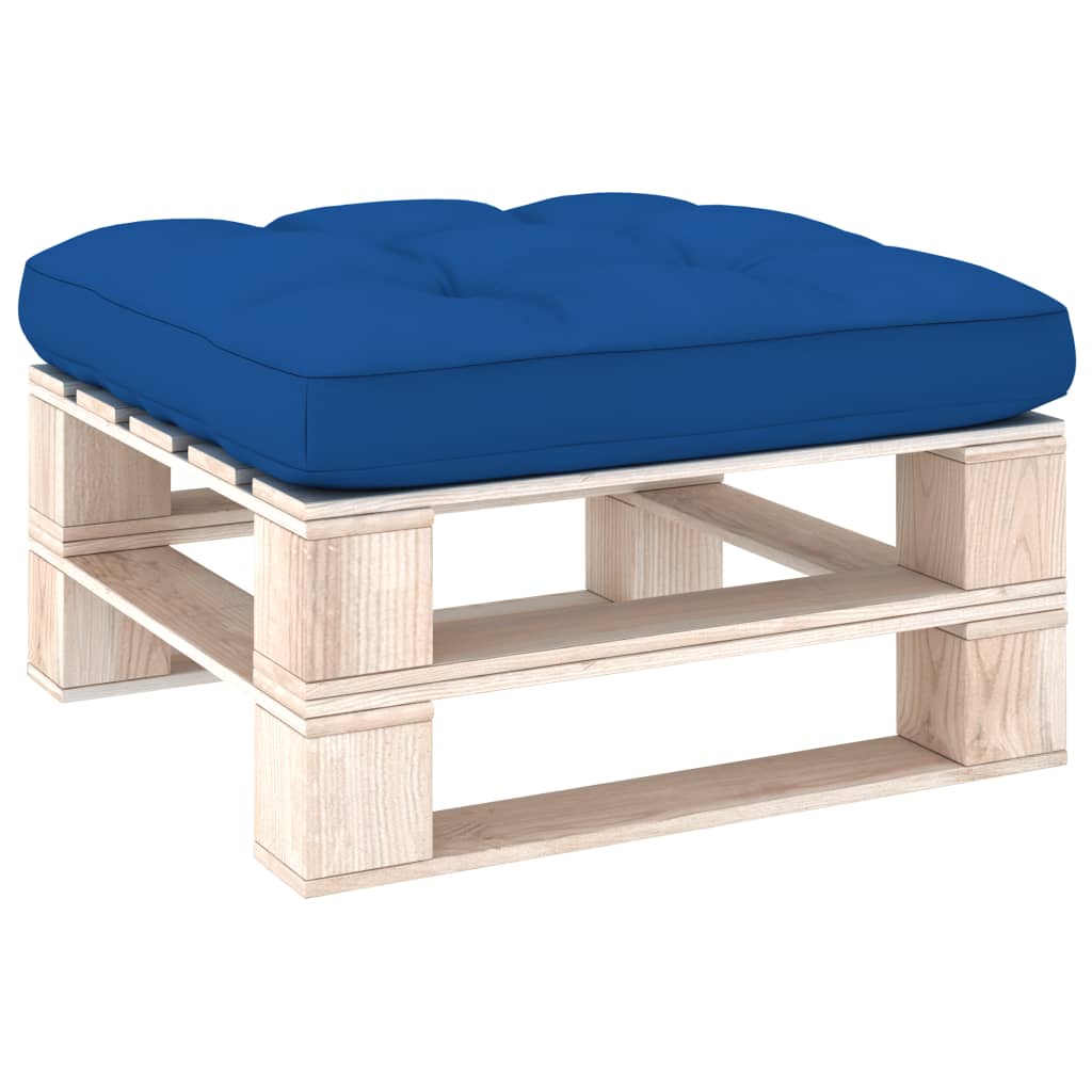 Perna pentru canapea din paleti, albastru, 80 x 80 x 10 cm, design ...