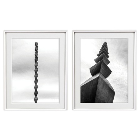 Set 2 tablouri inramate, Coloana infinitului Constantin Brancusi, 50 x ...