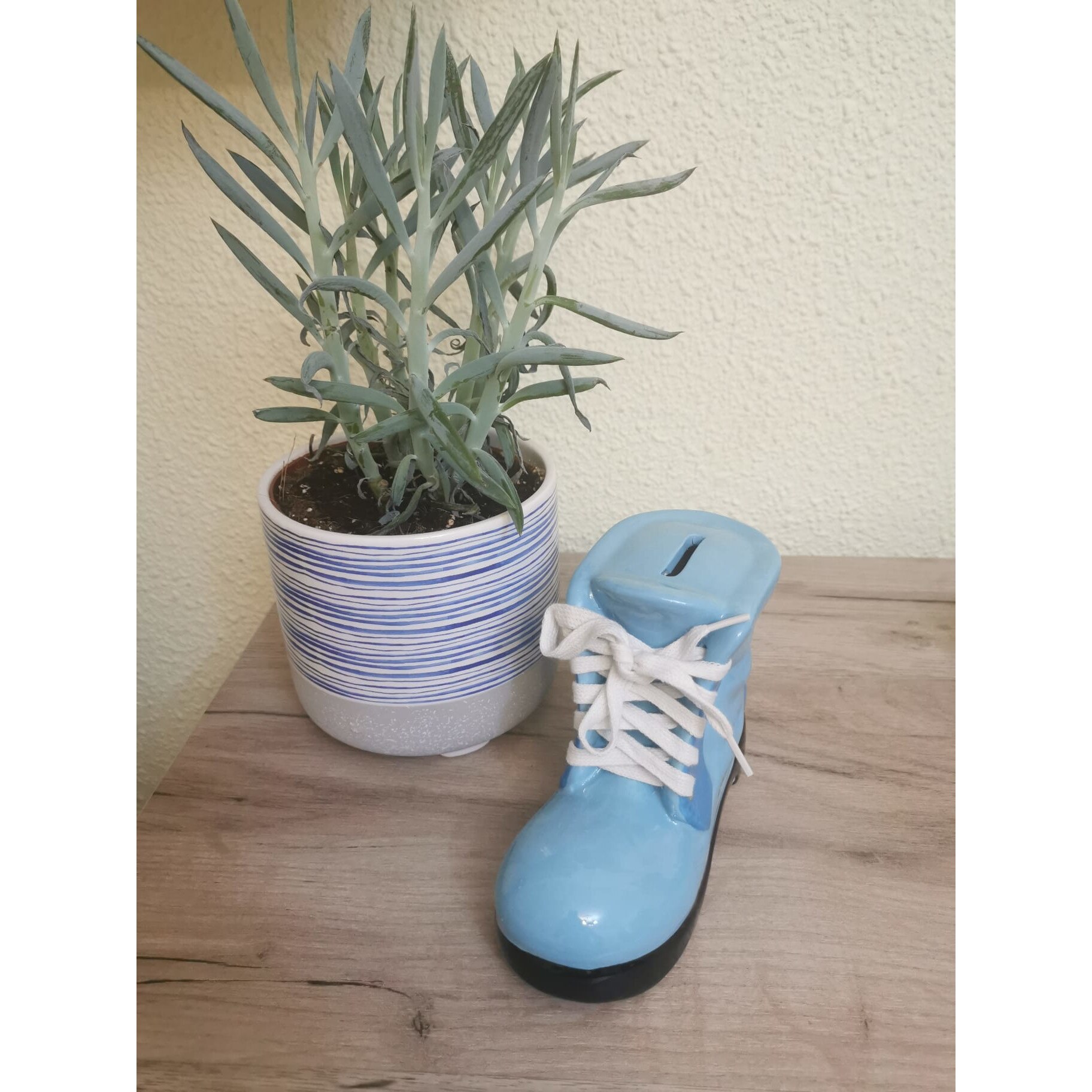 Pusculita copii, forma gheata, albastra, ceramica, 18x11 cm - eMAG.ro