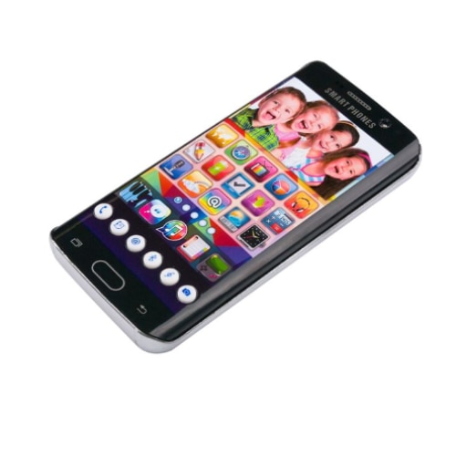 Telefon mobil de jucarie cu taste, sunet si lumini, 14 x 6,5 x 1 cm ...