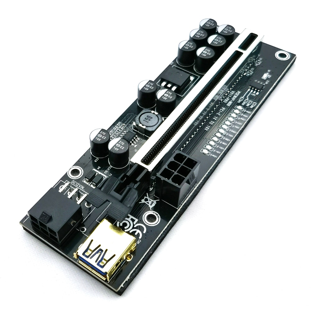 Riser Card 011 Pro Mining Card 10 PCI-E Express 1X-16X - eMAG.hu