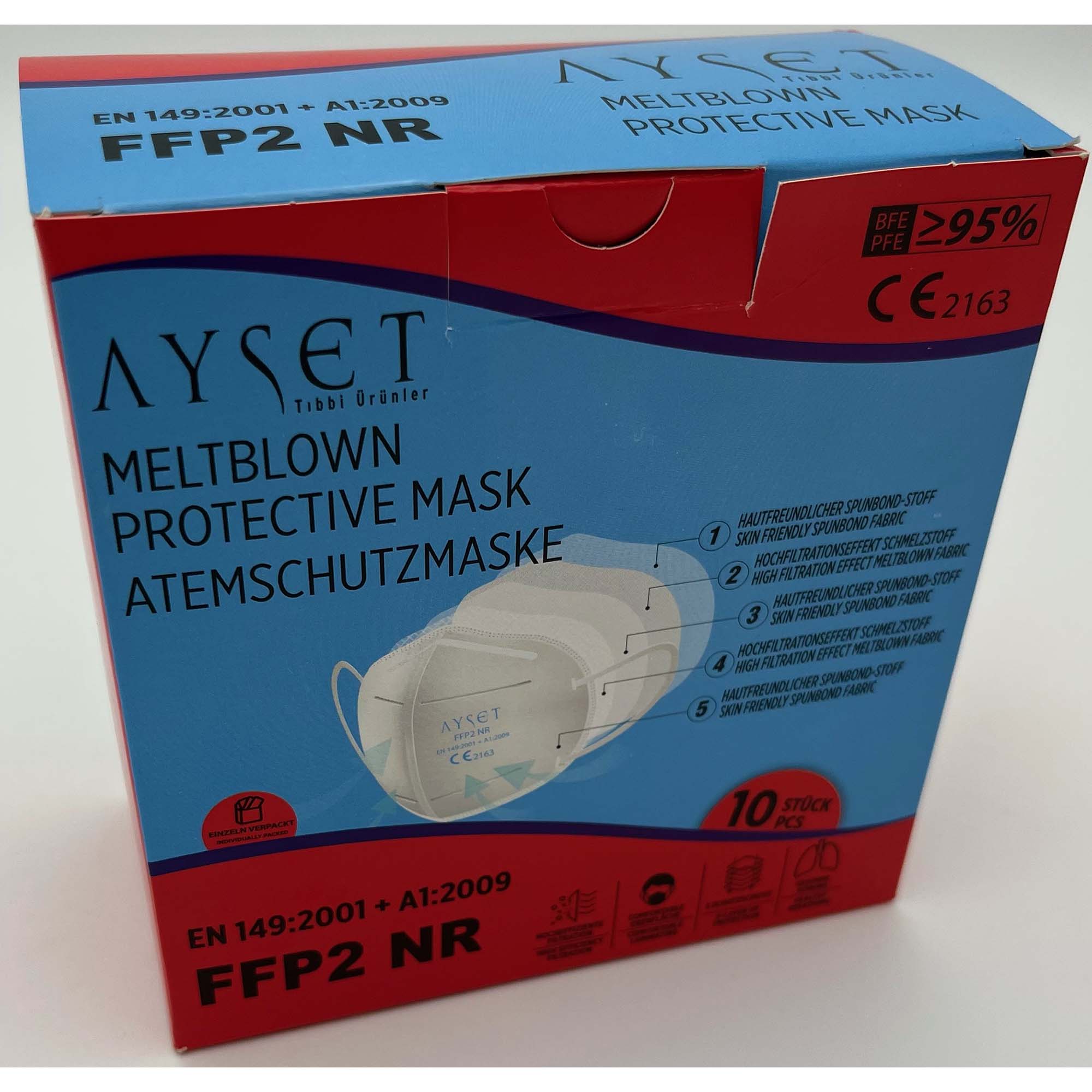 Set 10 bucati Masti FFP2, de protectie respiratorie, 5 straturi AYSET ...