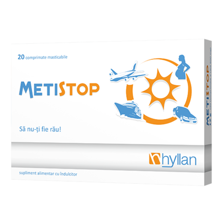 MetiStop 20 comprimate supliment alimentar pentru stari de greata, voma ...