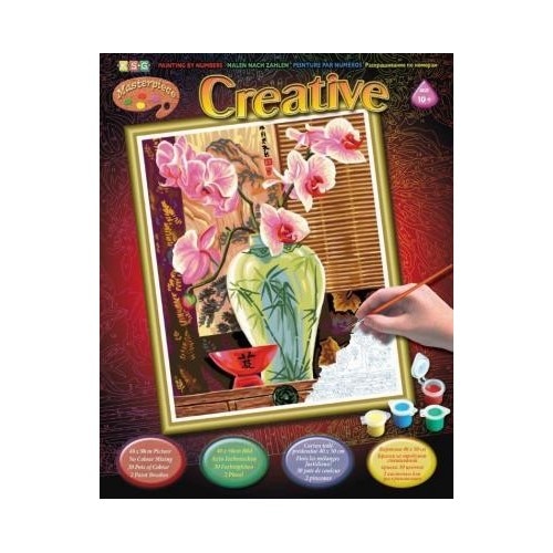 Pictura creativa pe numere-Orhidee - eMAG.ro