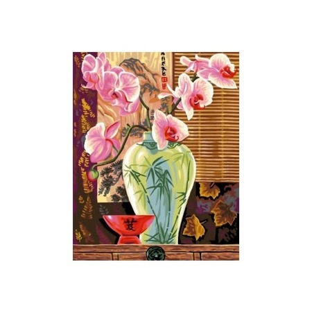 Pictura creativa pe numere-Orhidee - eMAG.ro