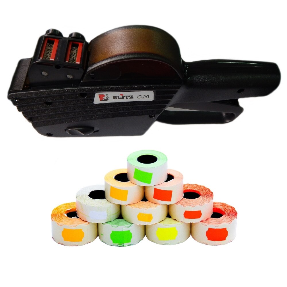 Marcator de pret Blitz C20, doua randuri - eMAG.ro