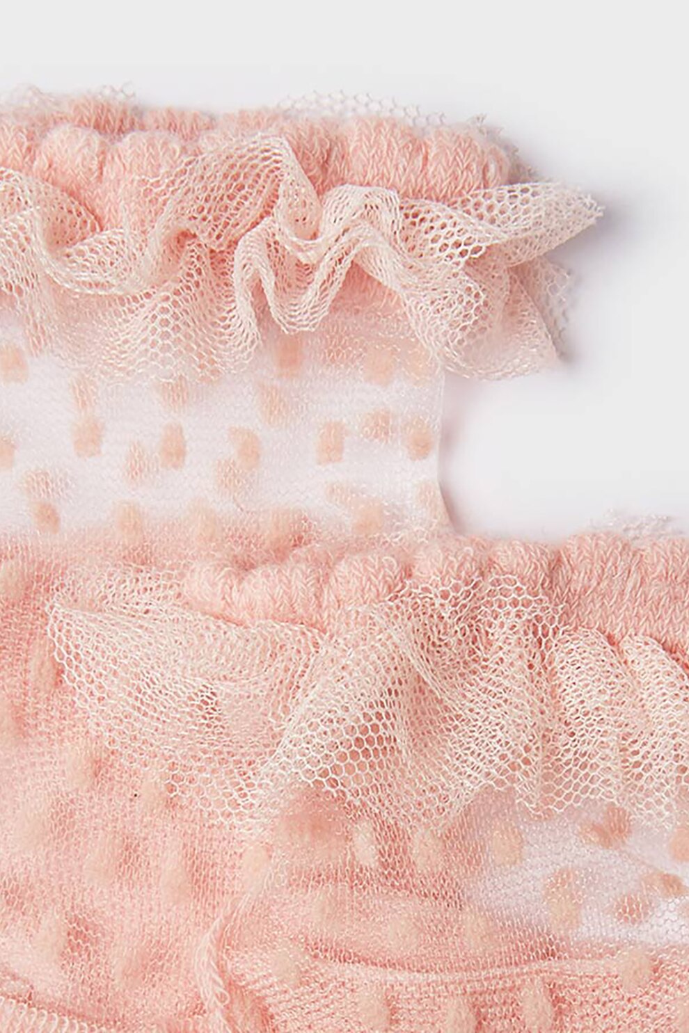 Mayoral, Sosete scurte cu garnituri de dantela, Roz somon, 80 CM - eMAG.ro