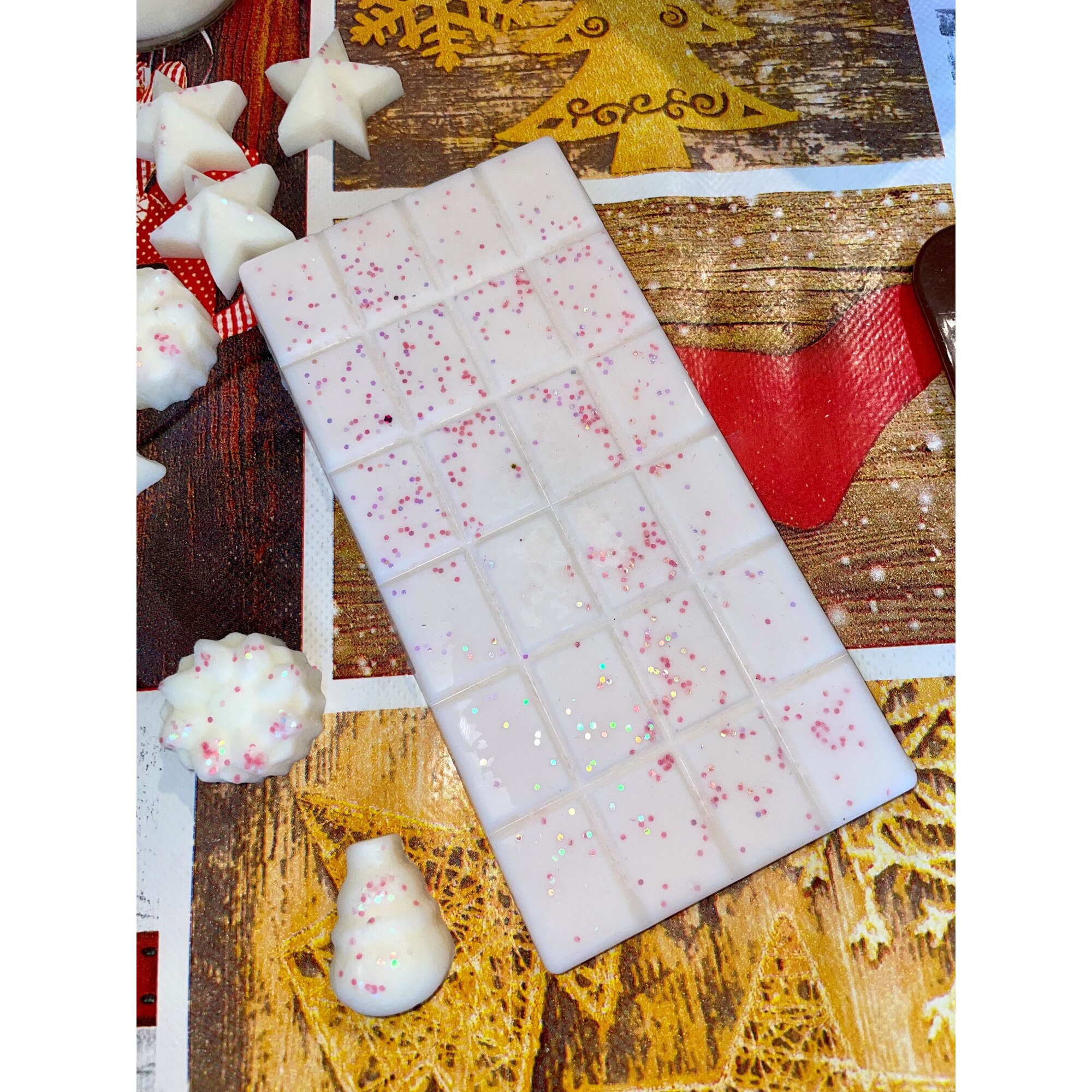 Ceara parfumata de soia - tableta ciocolata, Lavanda, 75 g - eMAG.ro