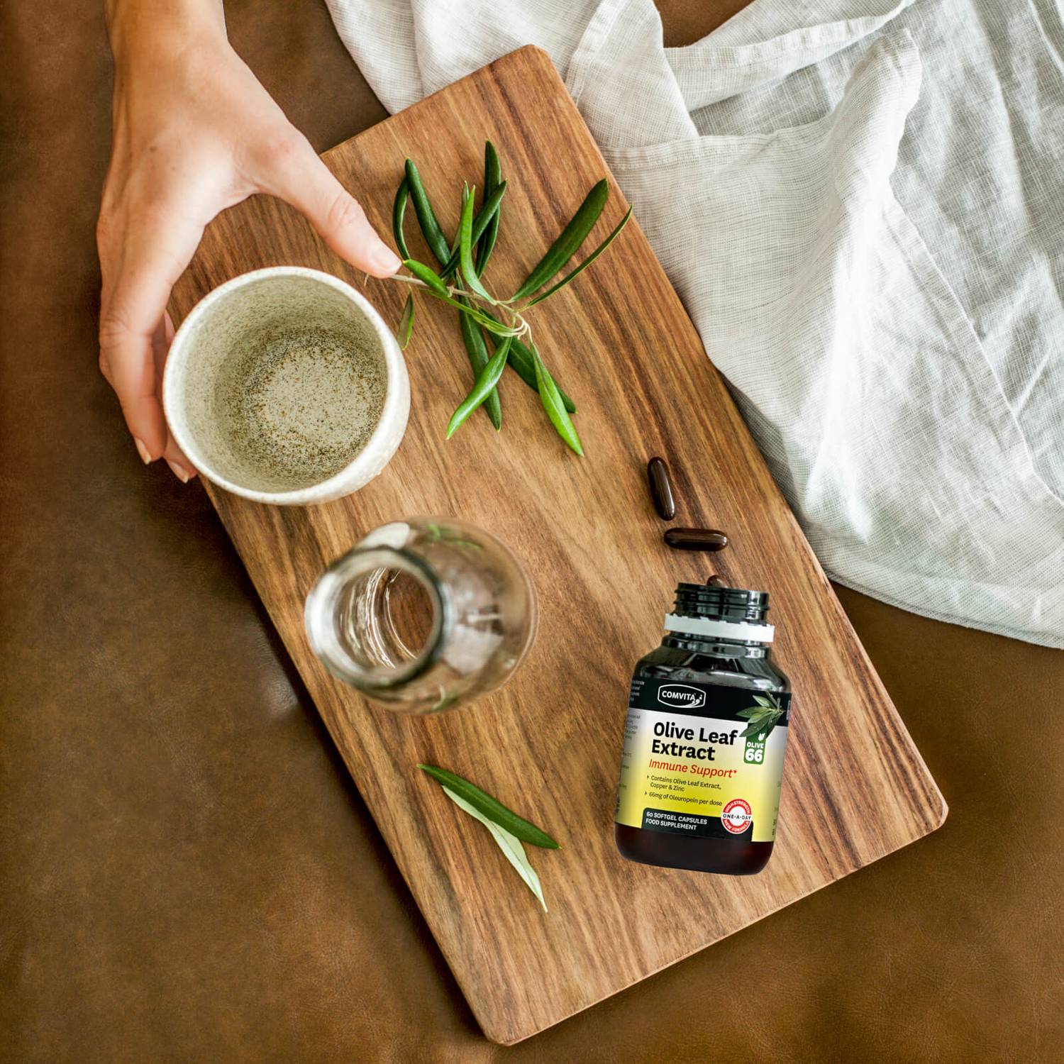 Extract din frunze de maslin Comvita, 60 capsule - eMAG.ro