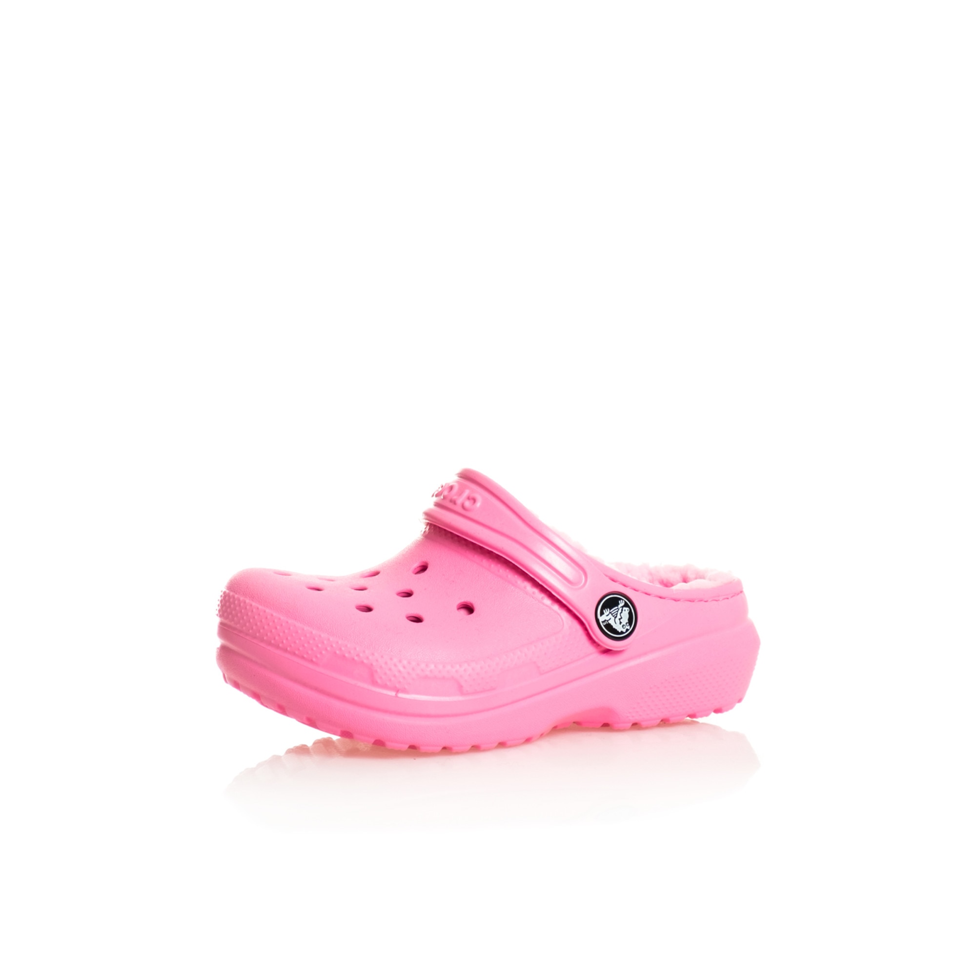 Saboti Crocs, Classic Lined Clog, Poliester, Roz, 32 EU - eMAG.ro