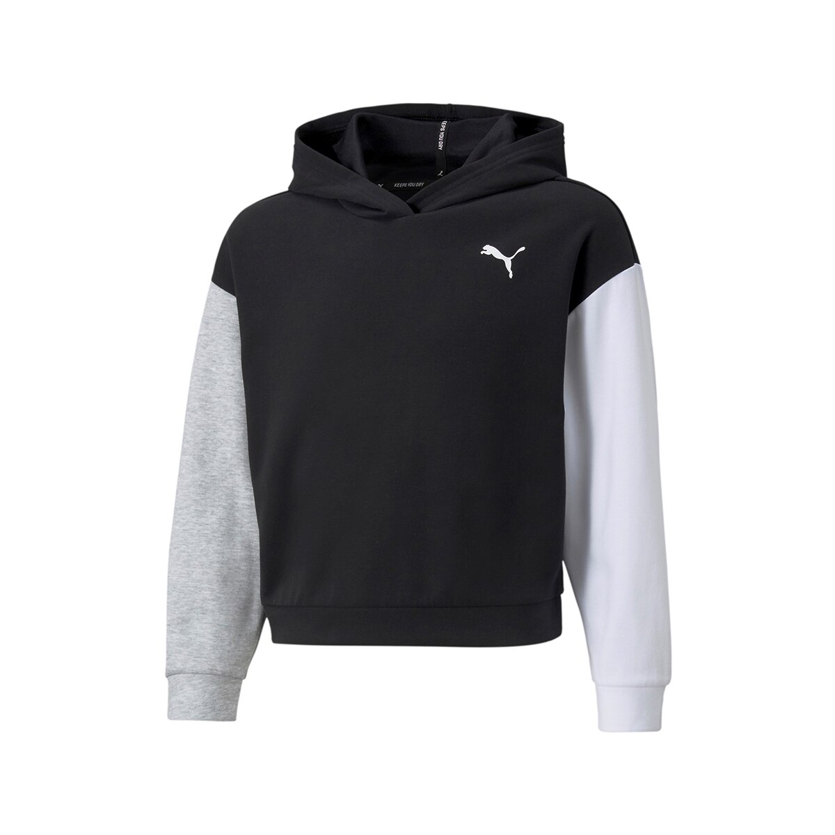 Hanorac copii, Puma, Bumbac, Negru/Gri, 10 ani - eMAG.ro