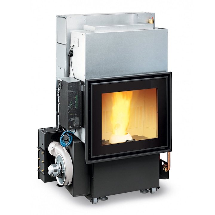 Termosemineu pe peleti Clam Primo 30, cu agent termic, incalzire pana ...