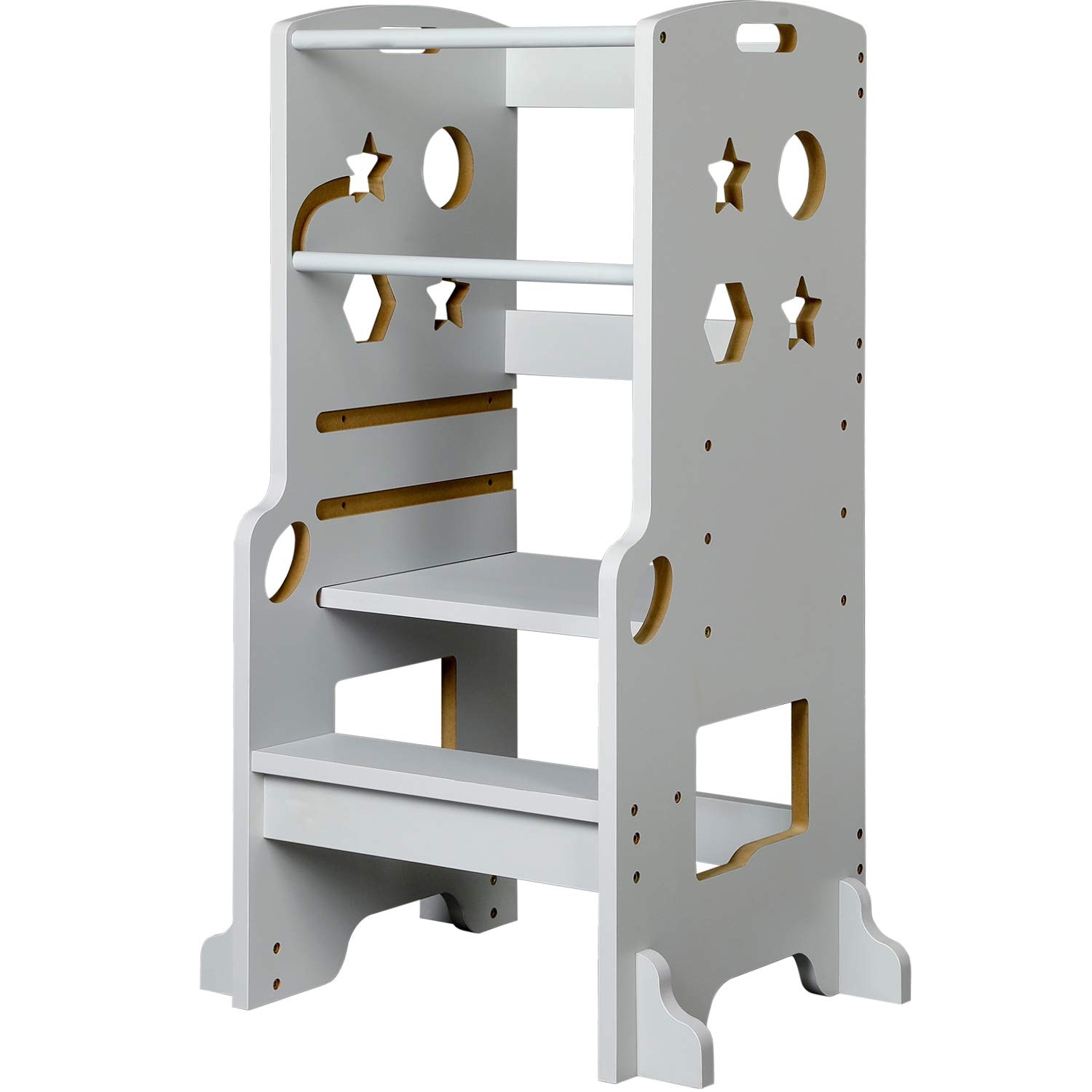 Turn de invatare, ADORNEVE, MDF, Inaltime reglabila, 18-48 luni, Gri ...