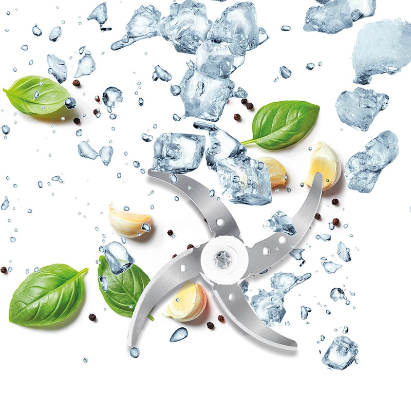 Tocator Izzy Chopper Super Multi 650, 4 lame din otel inoxidabil, 2 ...