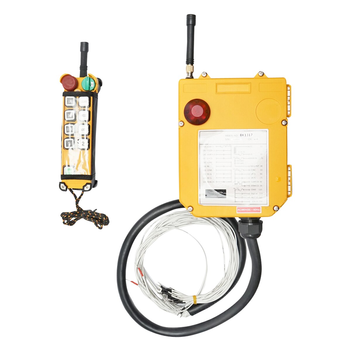 Telecomanda industriala wireless cu 10 comenzi AC 380V si protectie la ...